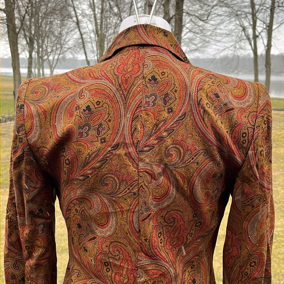 Ellen Tracy | Jackets & Coats | Nwot Paisley Mens Cut Blazer 24 | Poshmark